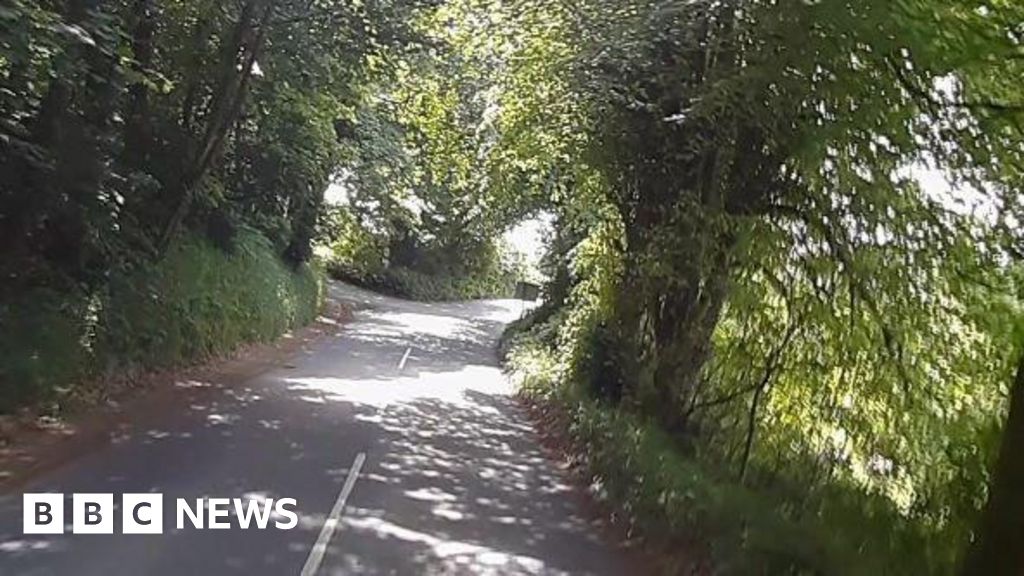 Pavement refurbishment works on Peel to Kirk Michael coast road - BBC News