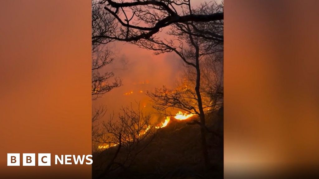 Crews tackle flames overnight as wildfire takes hold in Coalville
