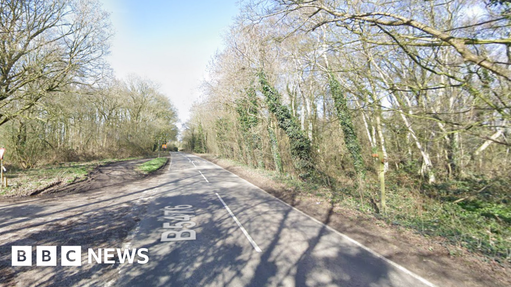 Road closed after Tilstock crash traps two people - BBC News