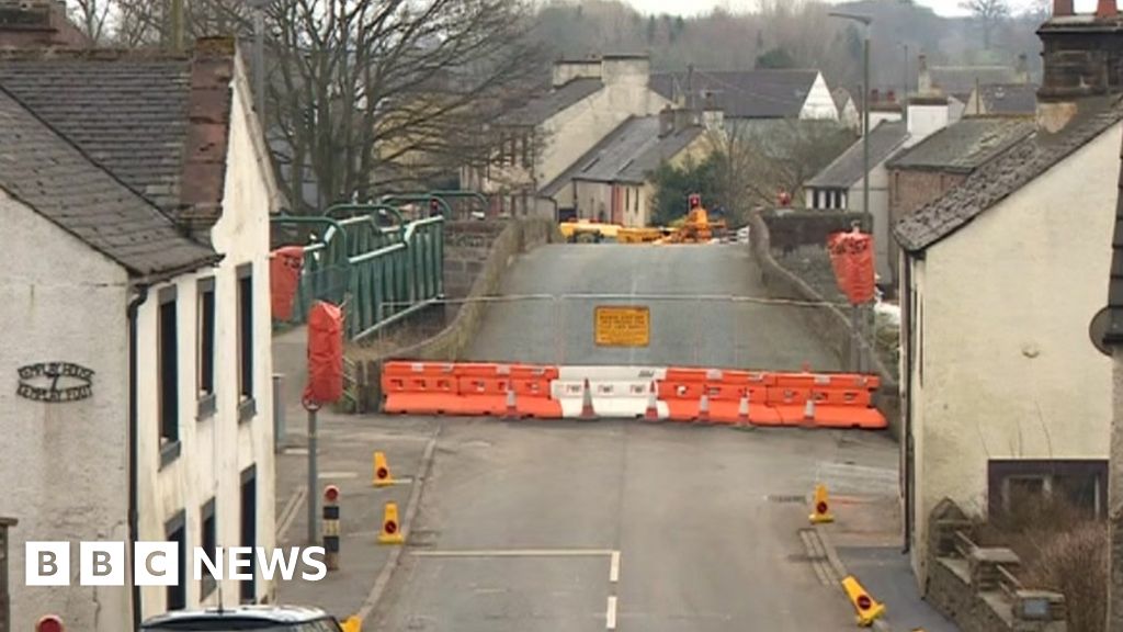 Flood-hit Eamont Bridge to reopen after repairs - BBC News