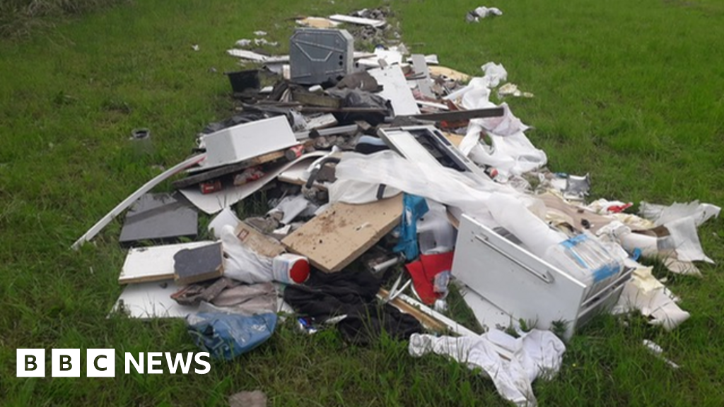 Gloucestershire farmer says fly-tipping is 'relentless' - BBC News