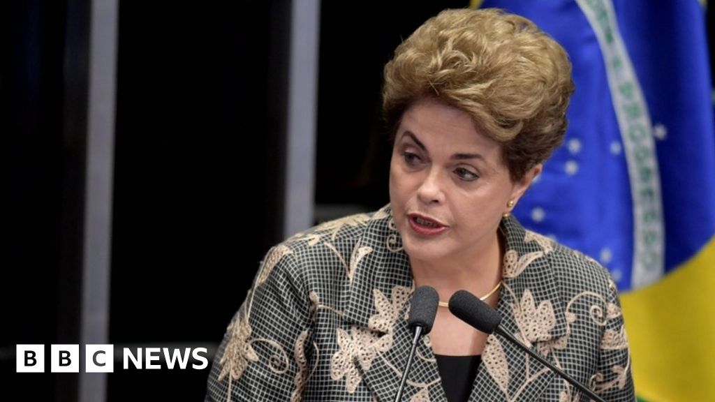 Brazil's Dilma Rousseff fights for survival at trial - BBC News