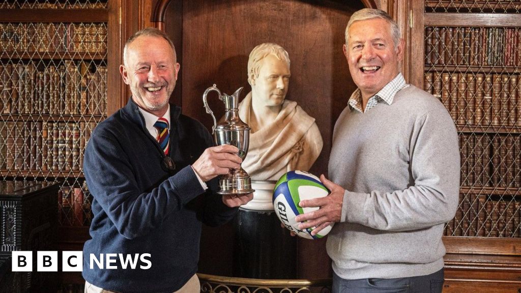 New trophy marks Sir Walter Scott's early rugby links - BBC News