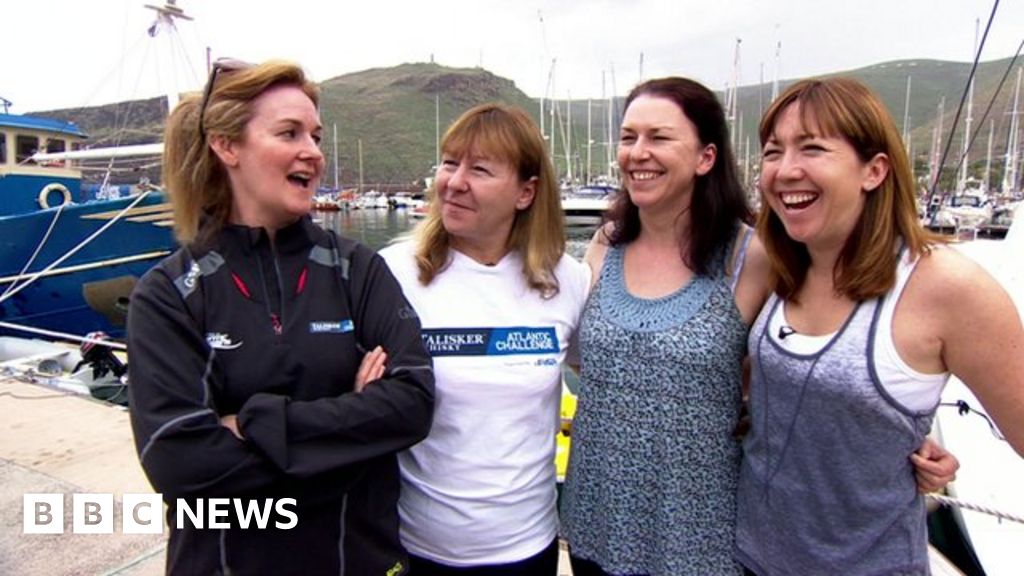 Yorkshire Rows women still rowing across Atlantic - BBC News