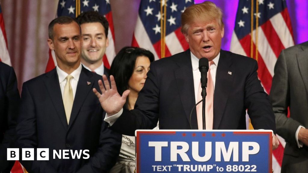US election: Trump fires campaign boss Lewandowski - BBC News