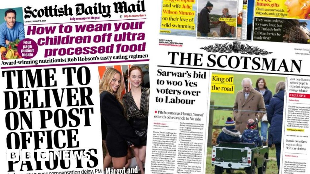 Scotland's papers: 'Time to deliver' postmaster payout and leaders woo ...