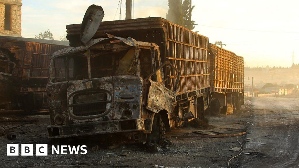 Syria convoy attack 'could be war crime' - BBC News