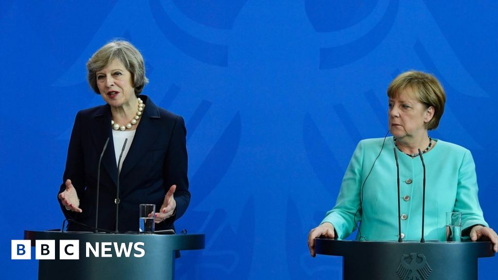 Theresa May and Angela Merkel on first impressions - BBC News
