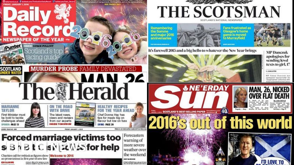 Scottish papers: Scotland after Storm Frank and forced marriage laws ...