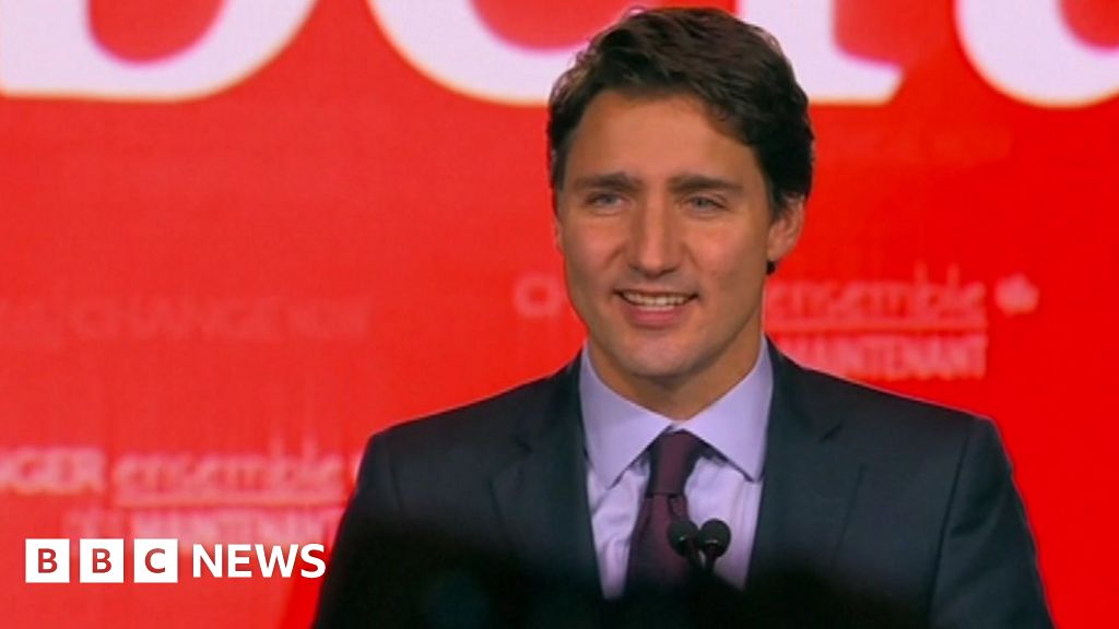 Canada election: 'It's time for a change' - Justin Trudeau - BBC News