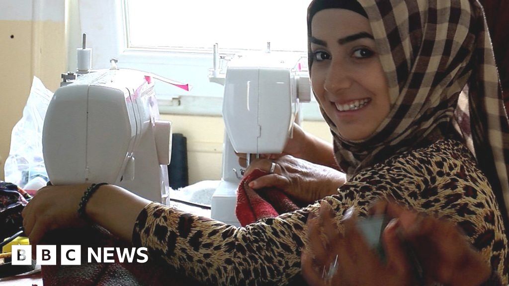 Women in Iraq's refugee camps taught to sew