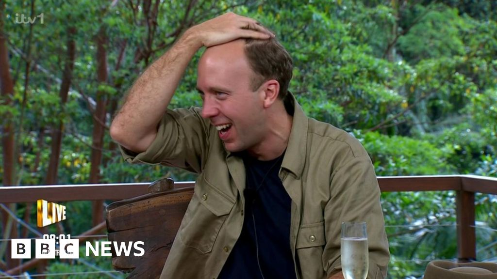 Matt Hancock leaves the jungle: 'I know it was controversial' - BBC News