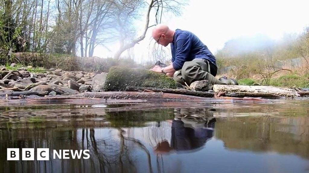 The most plastic-polluted riverbed in the UK - BBC News