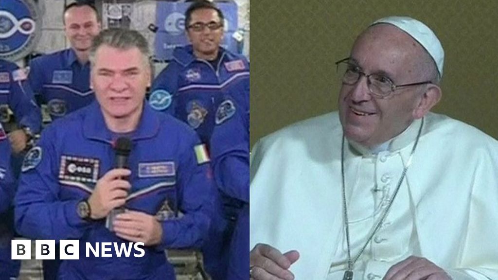 Pope's tough question for International Space Station crew - BBC News
