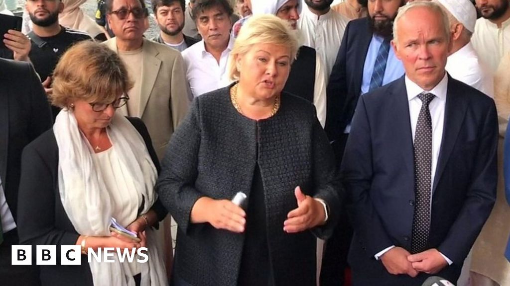 Norway PM Erna Solberg on mosque shooting