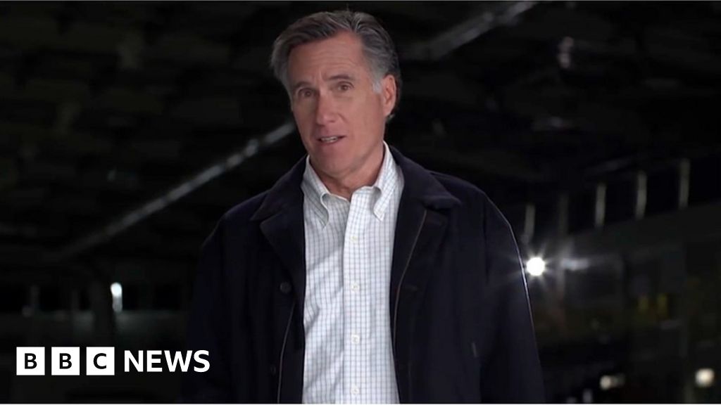Mitt Romney launches Utah Senate campaign with dig at Trump - BBC News