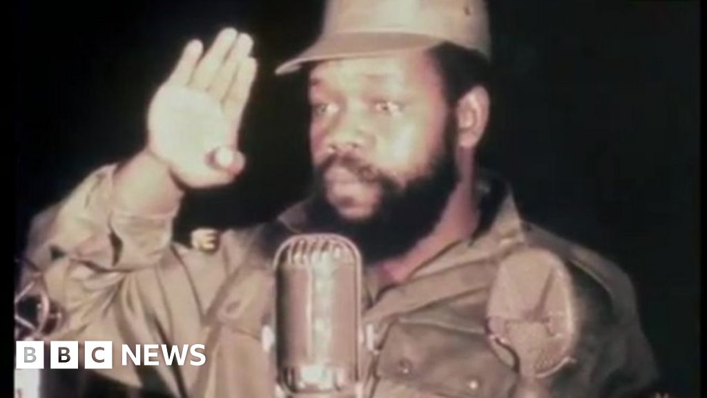 Leader of Nigeria's secessionist state of Biafra speaks in 1969 - BBC News