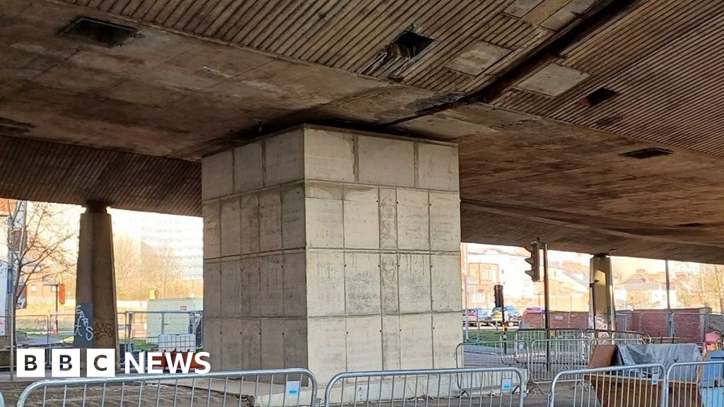 Gateshead flyover work completed as bus route reopens - BBC News