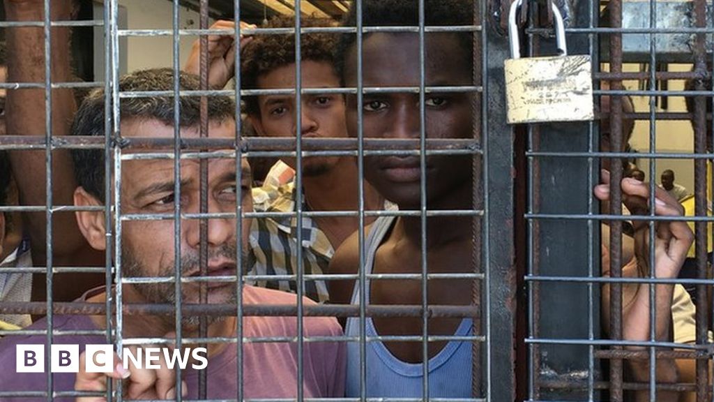 Libyan migrant detention centre: 'It's like hell' - BBC News