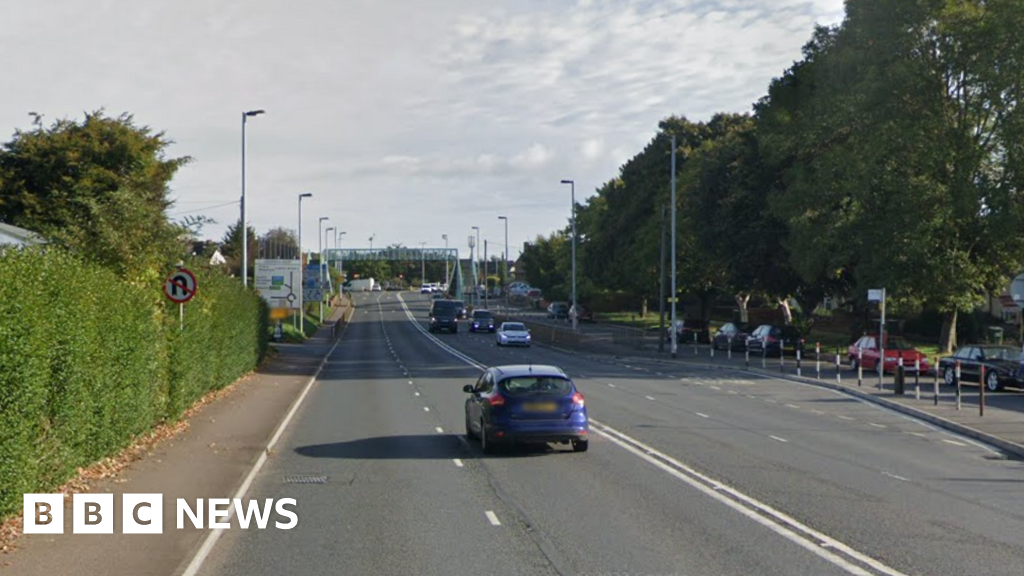 Cyclist taken to hospital after crash blocks road near Exeter