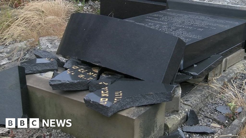 Urmston Jewish cemetery headstones smashed in 'hate' attack - BBC News