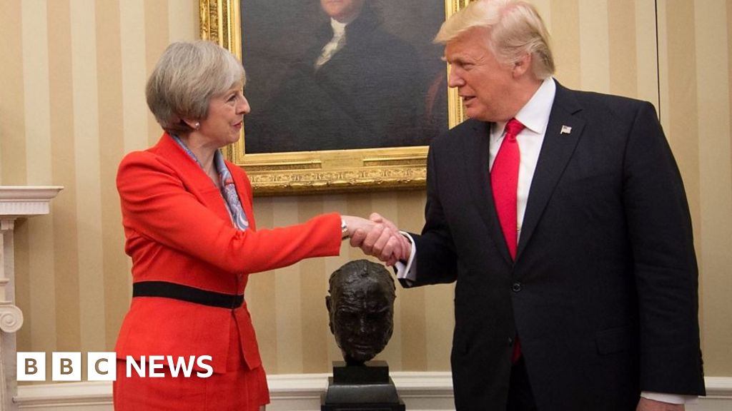 President Donald Trump talks of UK 'turmoil' ahead of visit