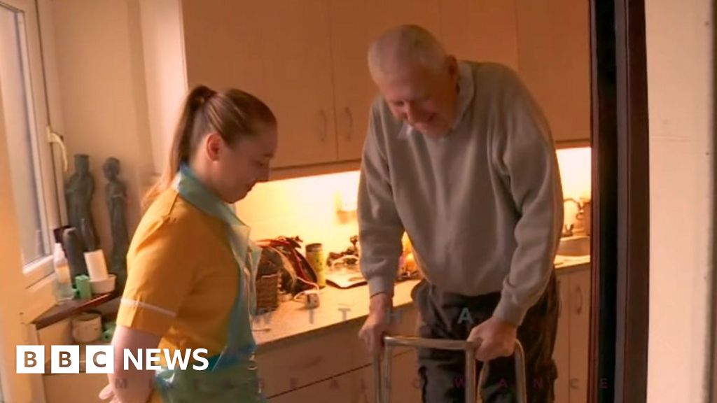 Care worker says jobs makes her 'feel good about myself' - BBC News