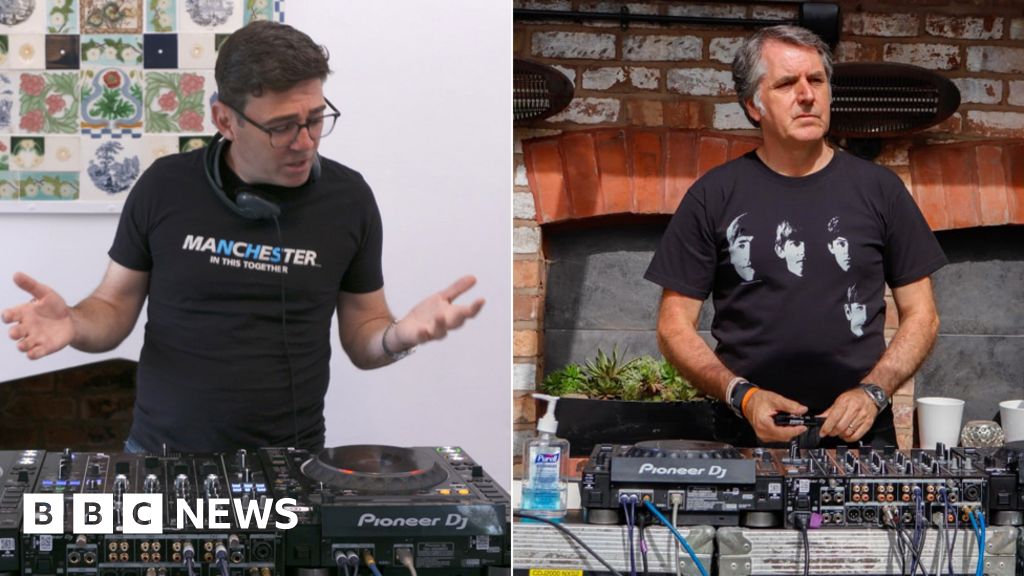 Coronavirus: Music fan mayors to face off in charity DJ battle - BBC News