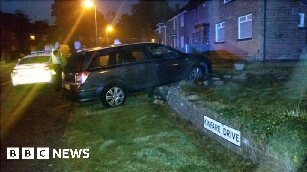 Boys, 10 and 11, drive car into wall in Wolverhampton - BBC News