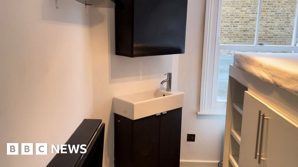 Take a look inside London's smallest flat - BBC News