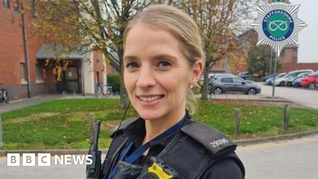 Student Staffordshire Police officer who saved a man's life wins award