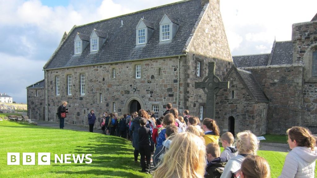 Iona Abbey library opens after two years of renovation works - BBC News