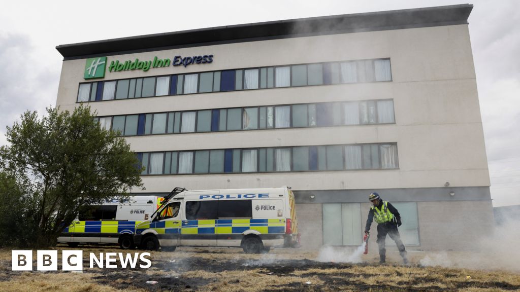 Manvers hotel riot: Two men charged with violent disorder - BBC News