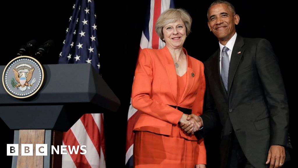 UK and US reaffirm 'special relationship' at G20 summit - BBC News