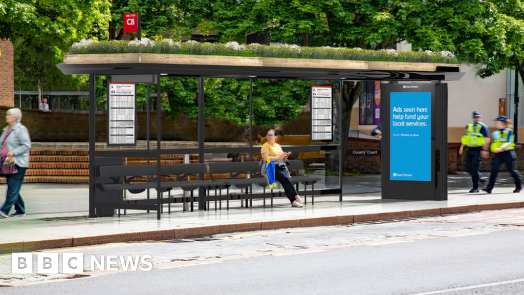 Derby introduces eco-friendly bus shelters