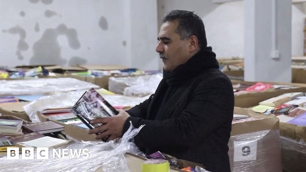 Leicester firm helps destroyed Gaza bookshop to reopen - BBC News