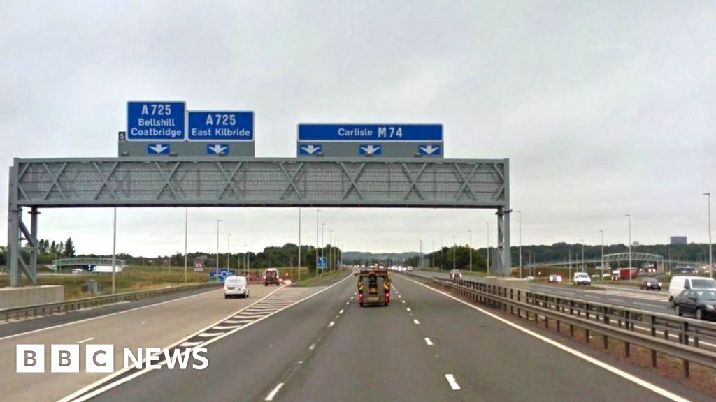 Bridge work to cause 'significant delays' on M74 near Hamilton - BBC News