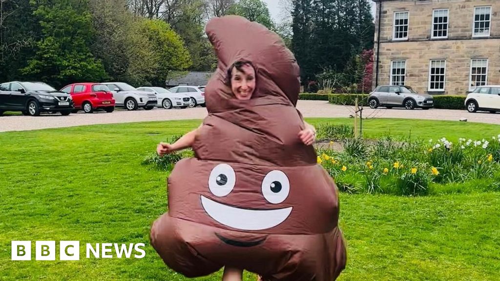 London Marathon: Lancaster surgeon running in poo emoji outfit