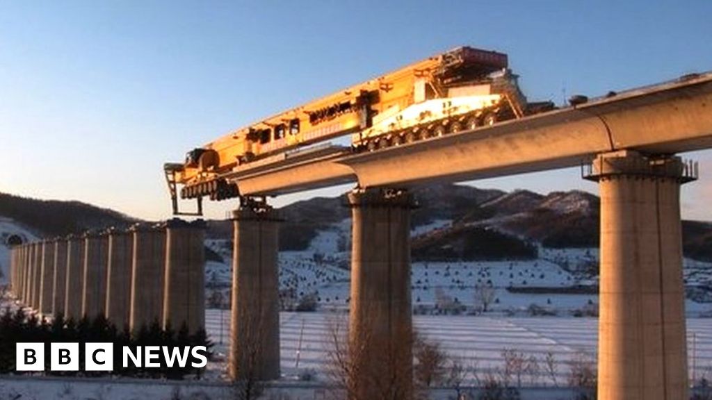 The mega-machines helping China link the world - BBC News