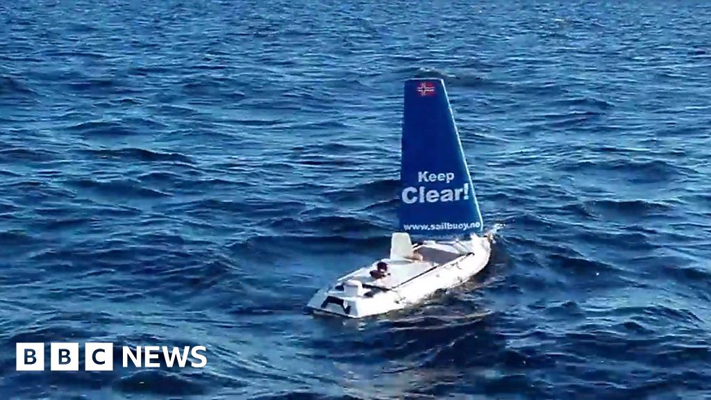 Robot boat sails across the Atlantic and other tech news - BBC News