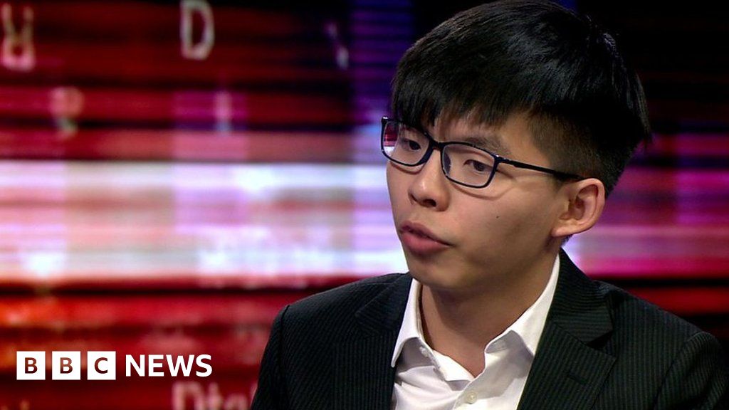 Activist Joshua Wong hopeful democracy will win in HK - BBC News