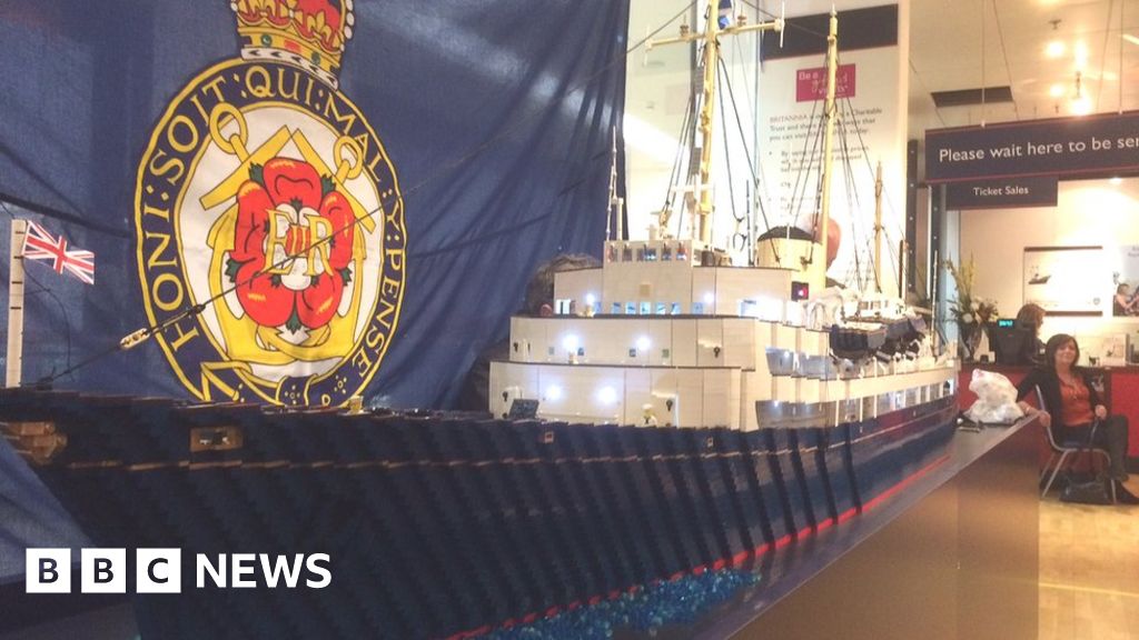 The Royal Yacht Britannia Lego replica to be unveiled in Leith - BBC News