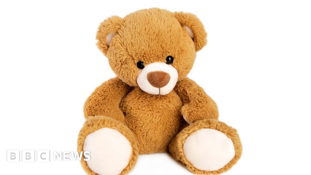 Man found by Derbyshire Police hiding under big teddy bear - BBC News