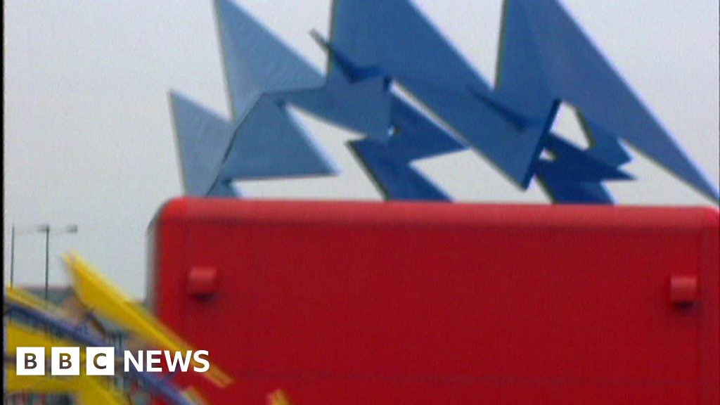 Cardiff sculpture: 'A celebration of electricity' - BBC News