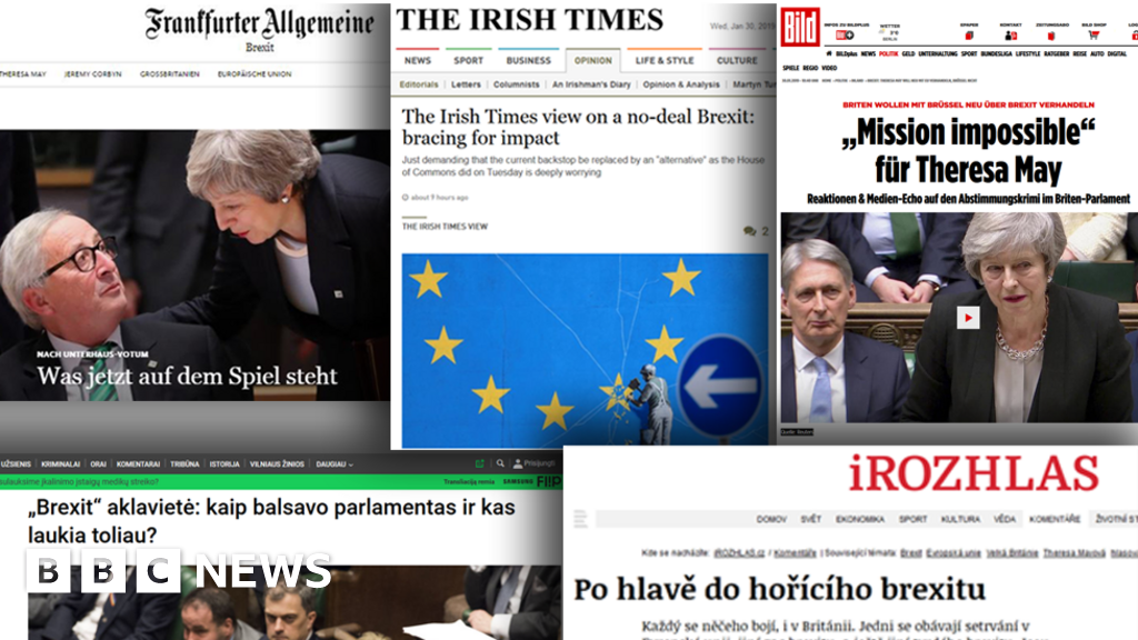 Brexit: European papers lose patience with UK backstop move