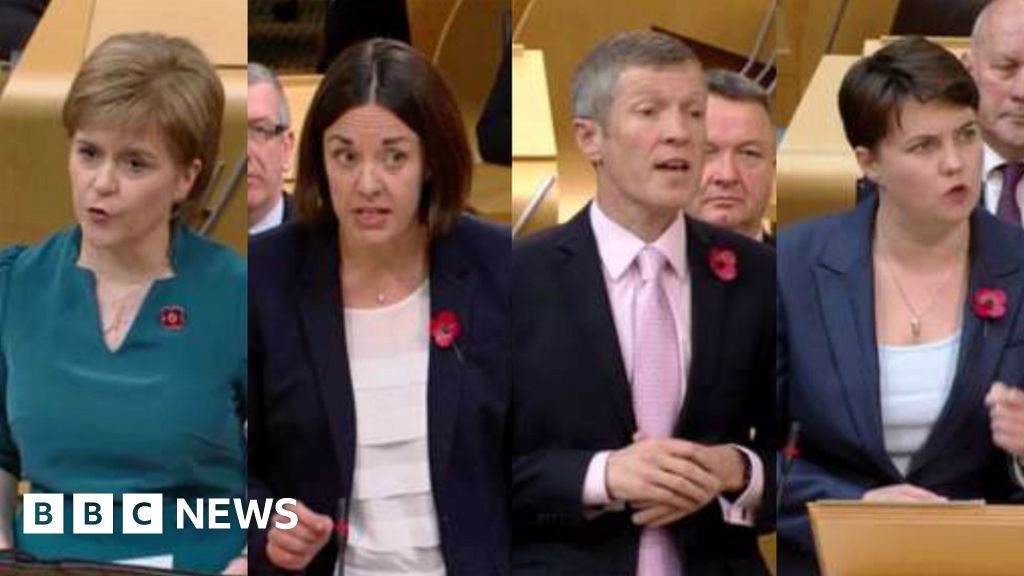 A time for remembrance at First Minister's Questions - BBC News