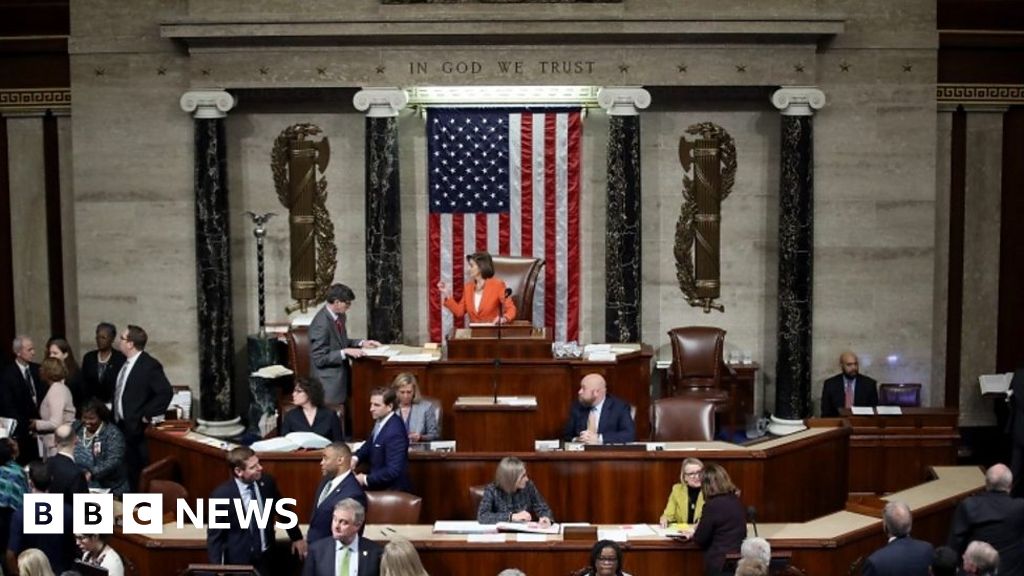 Impeachment inquiry resolution passes in US House - BBC News