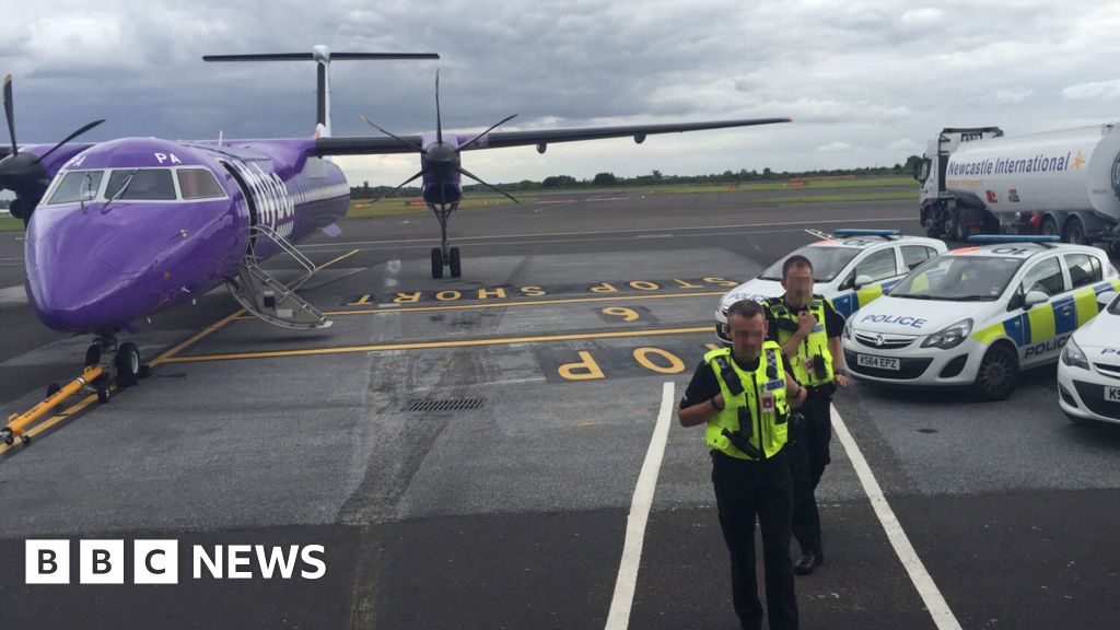 Newcastle Airport alert: Police remove 'drunk' passengers from Flybe ...