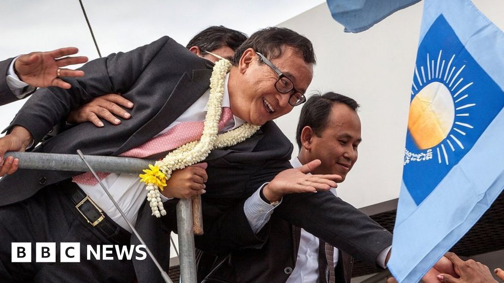 Cambodia opposition leader Sam Rainsy resigns - BBC News