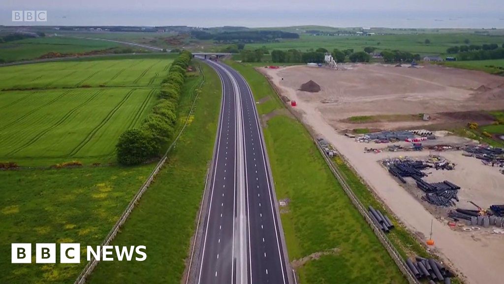 Aberdeen bypass opens between Parkhill and Blackdog - BBC News
